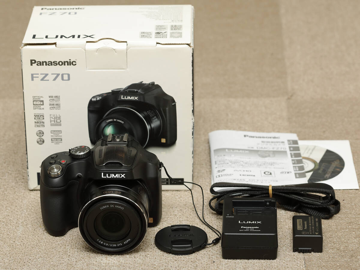 【やや傷や汚れあり】【良品】Panasonic LUMIX FZ70（DMC-FZ70）広角20mm～望遠1200mm光学60倍ズーム★動作 ...