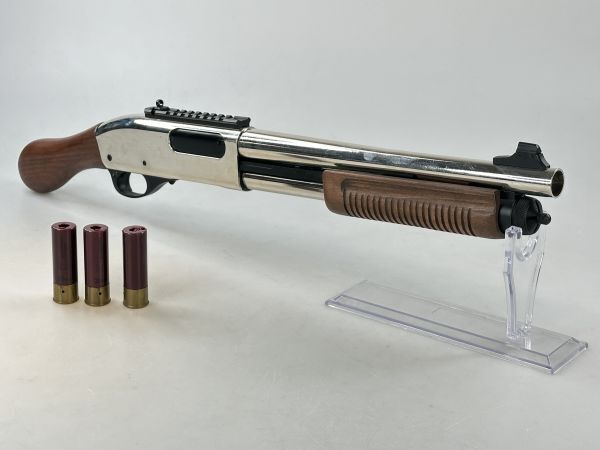 【未使用に近い】GE製 M870 パイレーツ ウッドフォアエンド グリップ ガスショットガン SV 8877RW SV 870 レミントン 3 ...