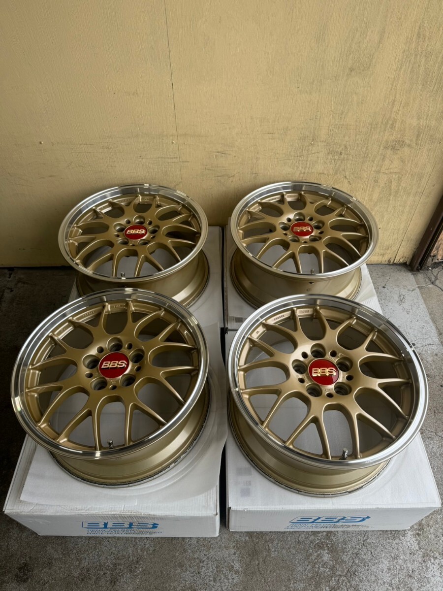 【やや傷や汚れあり】売り切り 美品 鍛造 軽量 BBS RGR RG716 GLD ゴールドダイヤカット 17×7.5J+38 5穴114.3 CHR カムリ レクサスES300 トヨタの落札 ...