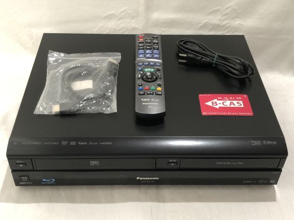 【目立った傷や汚れなし】【動作OK】Panasonic DMR-BR670V ブルーレイレコーダーVHS一体型 リモコン B-CASカード HDMIケーブル '09年製 27の落札情報詳細 ...