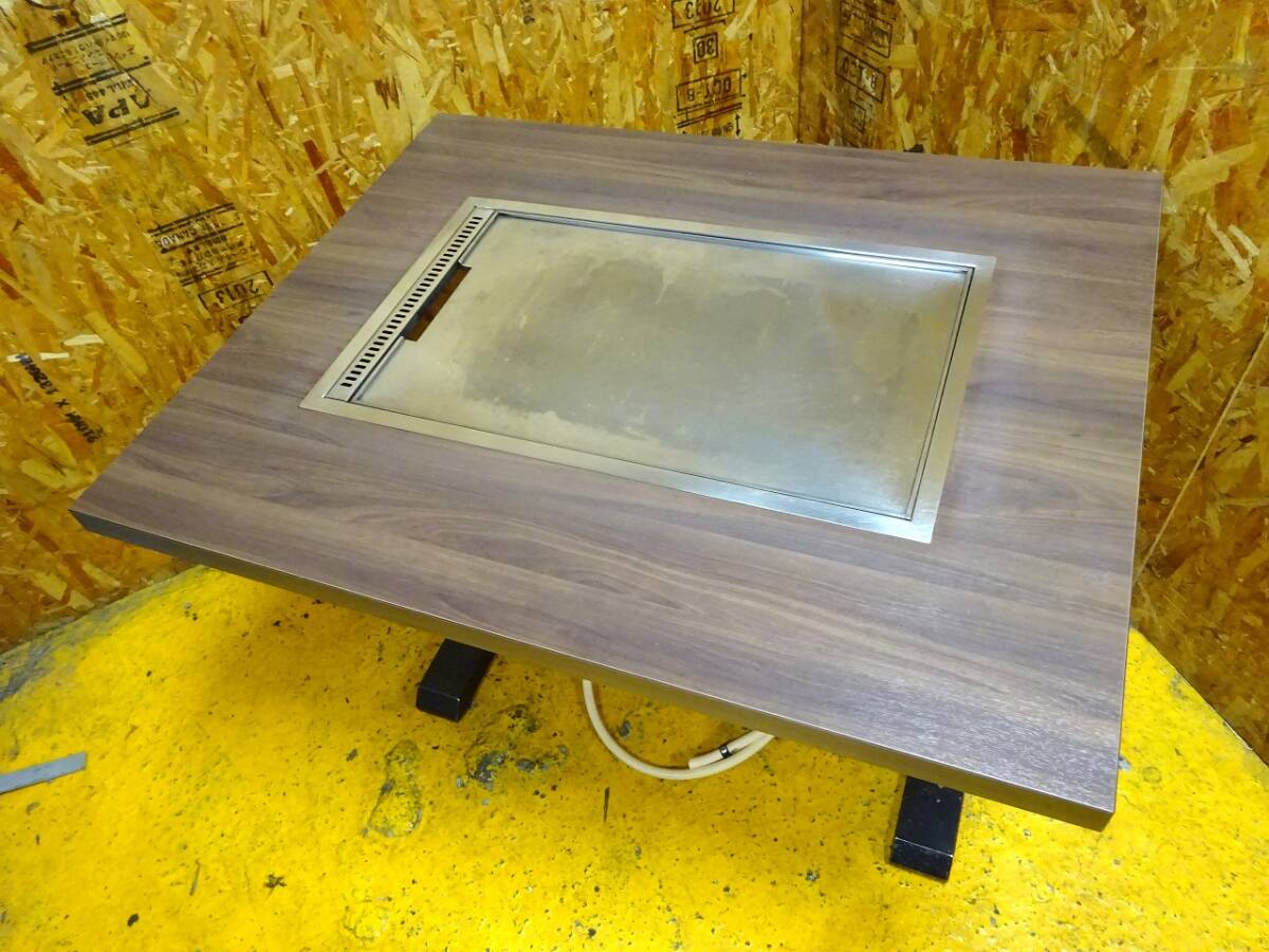 【傷や汚れあり】(1324)都市ガス用 鉄板テーブル 鉄板焼き お好み焼き もんじゃ W1000×D800×H700mm 業務用 中古 厨房 飲食店 店舗 お引き取りも歓迎 大阪の落札情報詳細 ...