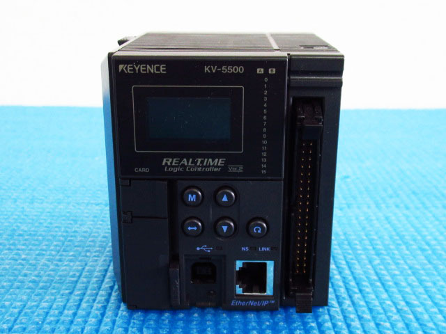 【傷や汚れあり】【中古動作品】管1V95 KEYENCE シーケンサ REAL TIME Logic Controller KV-5000の ...