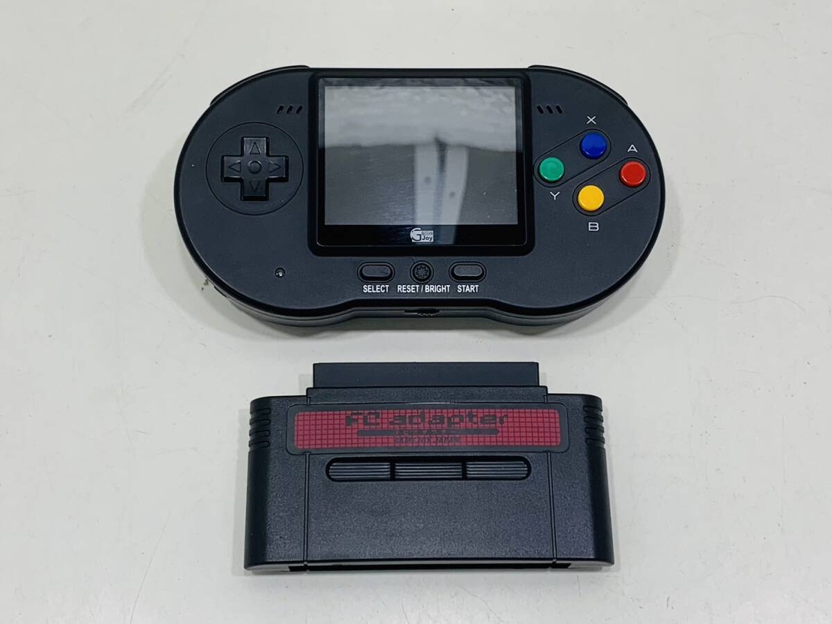 【傷や汚れあり】7-134★1円～★GAME JOY POKE FAMI DX ポケファミDX スーパーファミコン互換機 携帯型 本体 動作未 ...