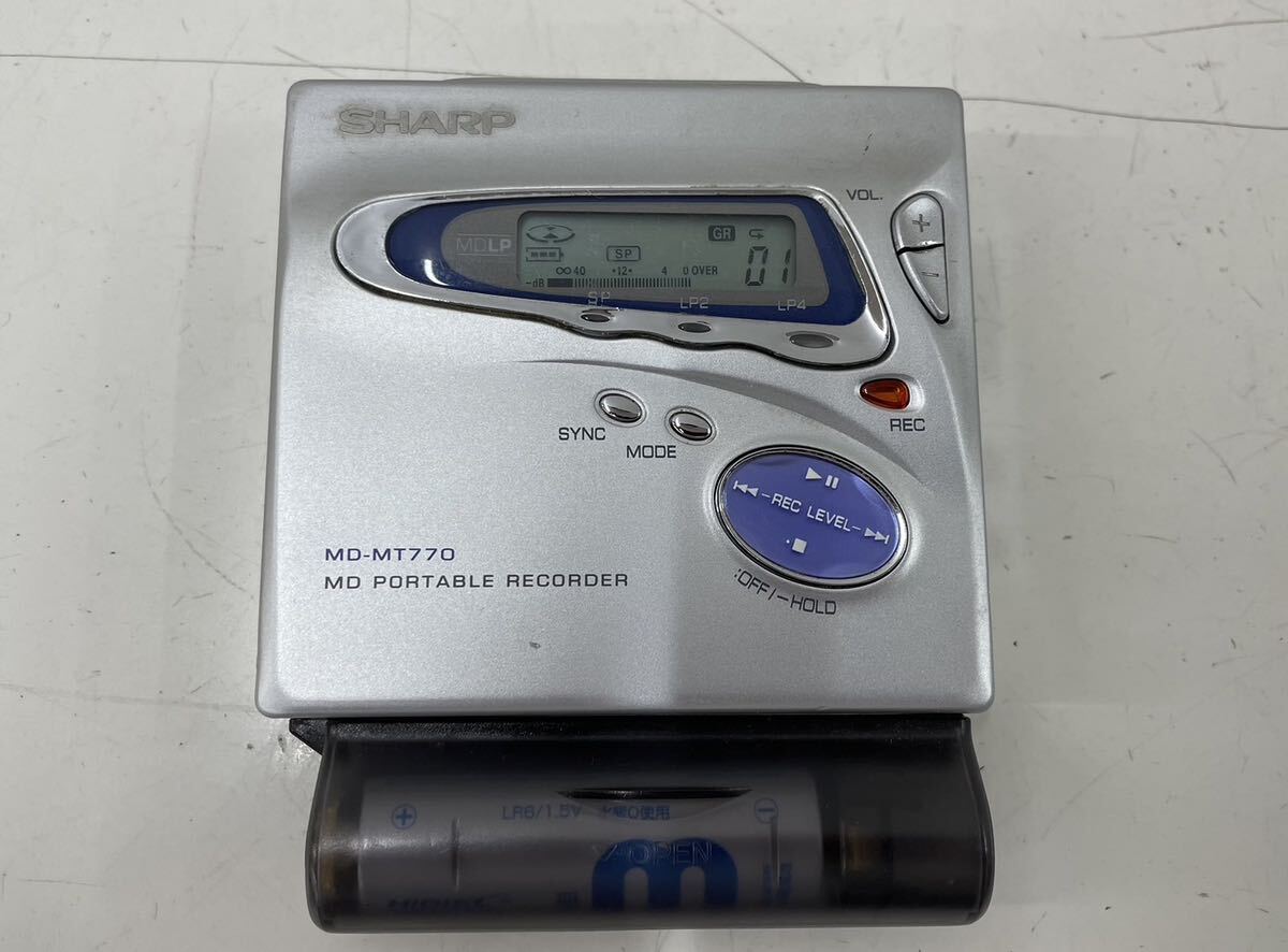【やや傷や汚れあり】SHARP シャープ ポータブル MD レコーダー MD-MT770 本体のみ 中古 現状の落札情報詳細 - Yahoo!オークション落札価格検索 オークフリー