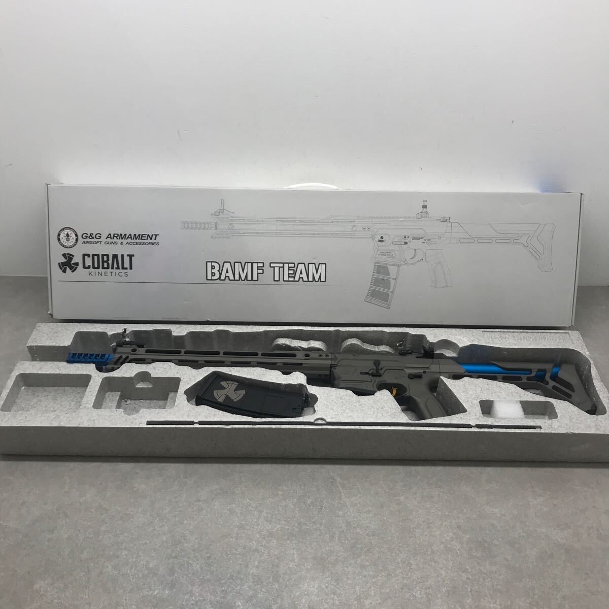 【全体的に状態が悪い】122 D 1円〜 G&G BAMF TEAM COBALT KINETICS コバルト・キネティクス 正式ライセンスモデル 電動ガン 中古 【同梱不可】【18歳以上対象 ...