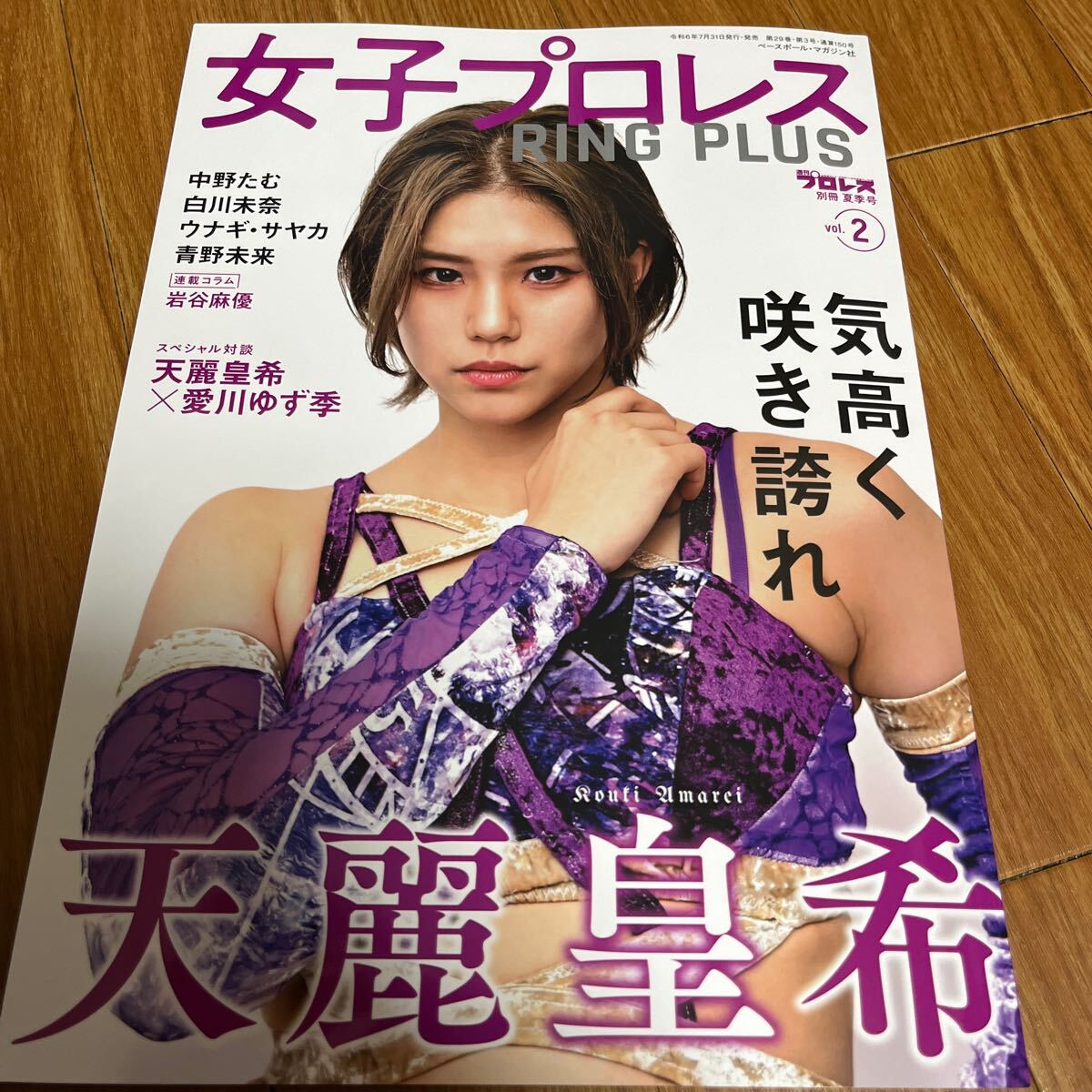 【目立った傷や汚れなし】週刊プロレス 別冊 夏季号 女子プロレスRING PLUS vol.2 天麗皇希 中野たむ 白川未奈 ウナギ・サヤカ 青野未来の落札情報詳細 - Yahoo ...