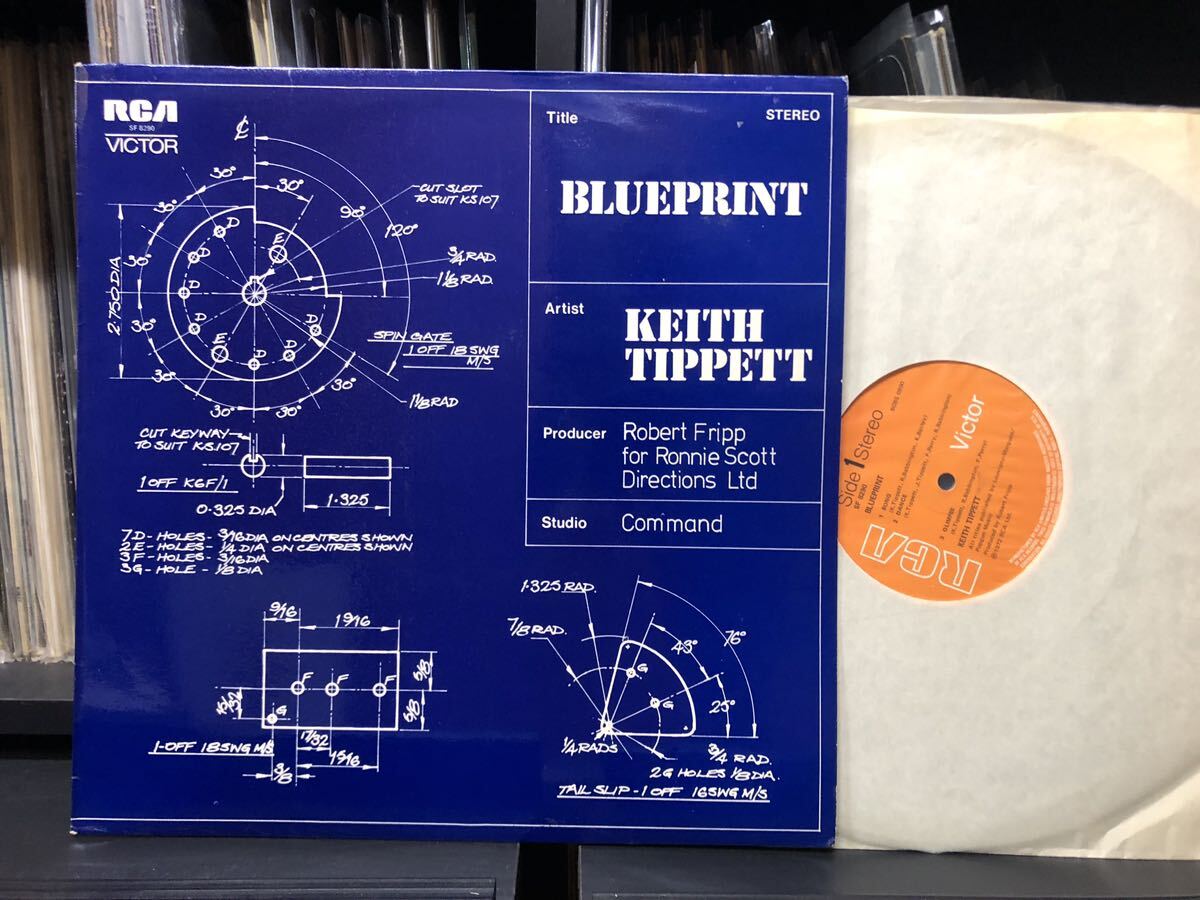 【未使用に近い】ブリット プログレ ORG LP 〓 Keith Tippett - Blueprint ‘72英国RCA原盤〓マト両面1E ...