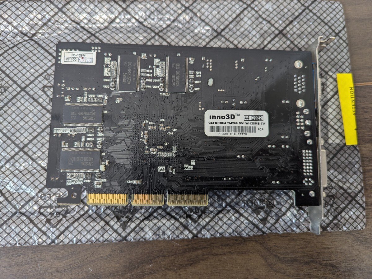 【やや傷や汚れあり】NVIDIA GeForce4 Ti 4200 128M/AGP (Inno3D製)の落札情報詳細 - Yahoo ...