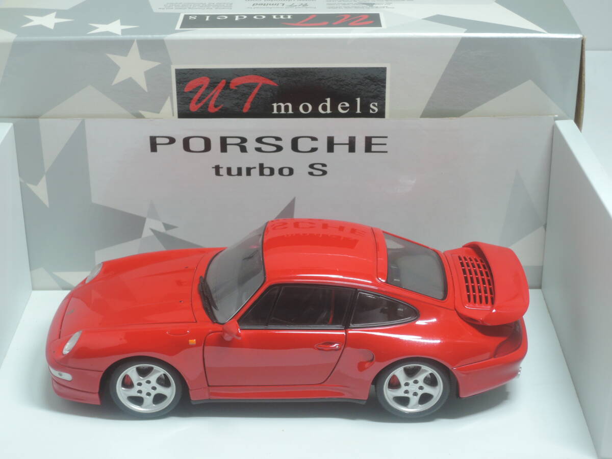 【目立った傷や汚れなし】☆1円始・絶版レア・UT-models ☆1/18ポルシェPorsche 911 Turbo S Red ...