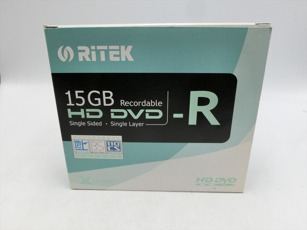 【未使用】T【ヘ5-81】【60サイズ】 内袋未開封/HD DVD-R RITEK 15GB 10枚セット/75分 録画用 デジタルハイビジョンの落札情報詳細 - Yahoo!オークション落札 ...