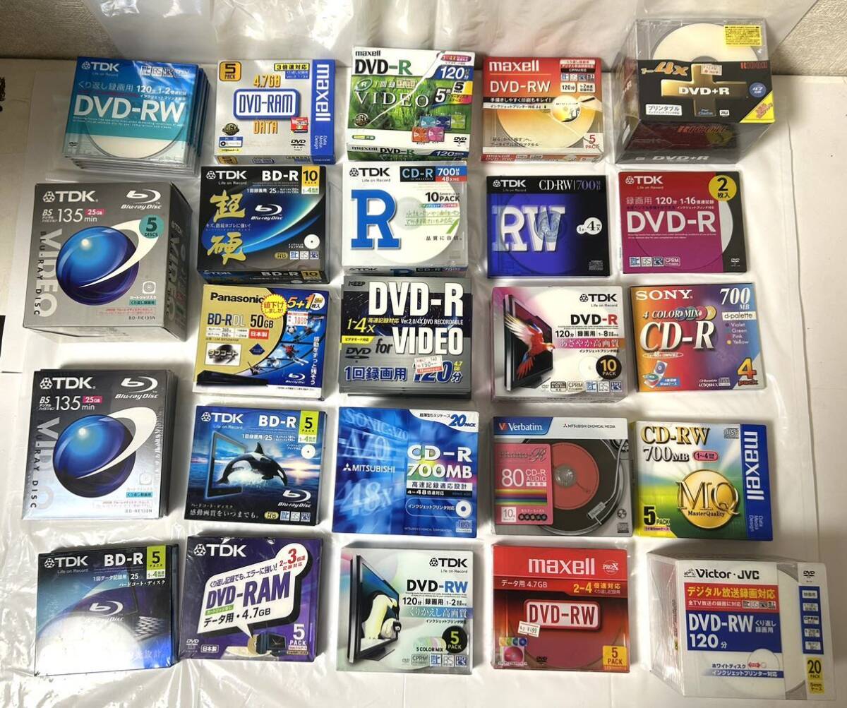 【未使用】【新品未開封】記録媒体 大量まとめて BD-R DVD-R CD-R etc. SONY TDK maxell Panasonic etc.の落札情報詳細 - Yahoo ...