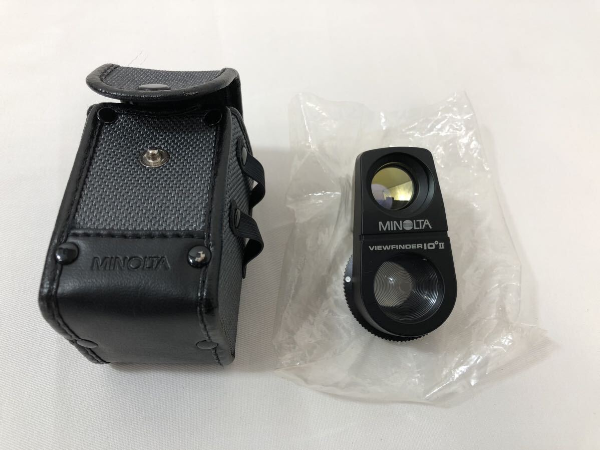 【やや傷や汚れあり】9/10a38 ファインダー MINOLTA VIEWFINDER 10° Ⅱ ミノルタ ビューファインダー ケース付き ...