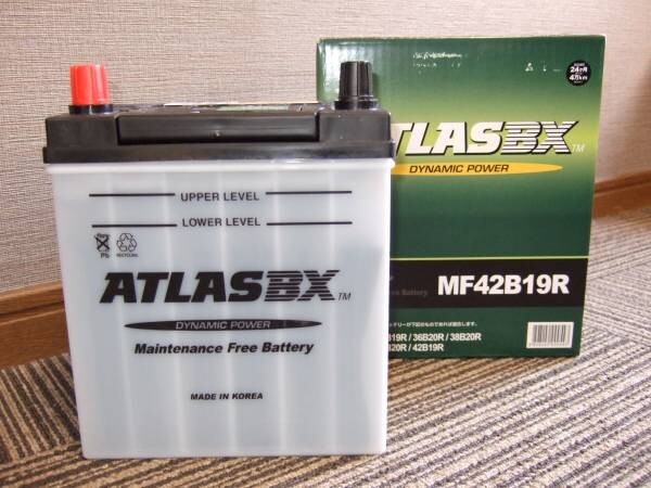 【未使用】送料無料 税込 即決 即日発送 アトラス 新品バッテリー MF 42B19R ( 28B19R 34B19R 38B19R ...