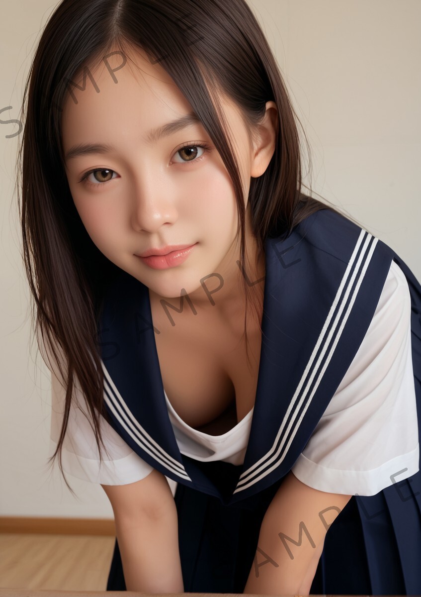 【未使用】PP00110 即決特典付き 胸チラ ぱんちら 美女 美少女 美人 巨乳 かわいい 可愛い モデル アイドル 制服 コスプレ AI A4 ポスター 高画質の落札情報詳細 ...