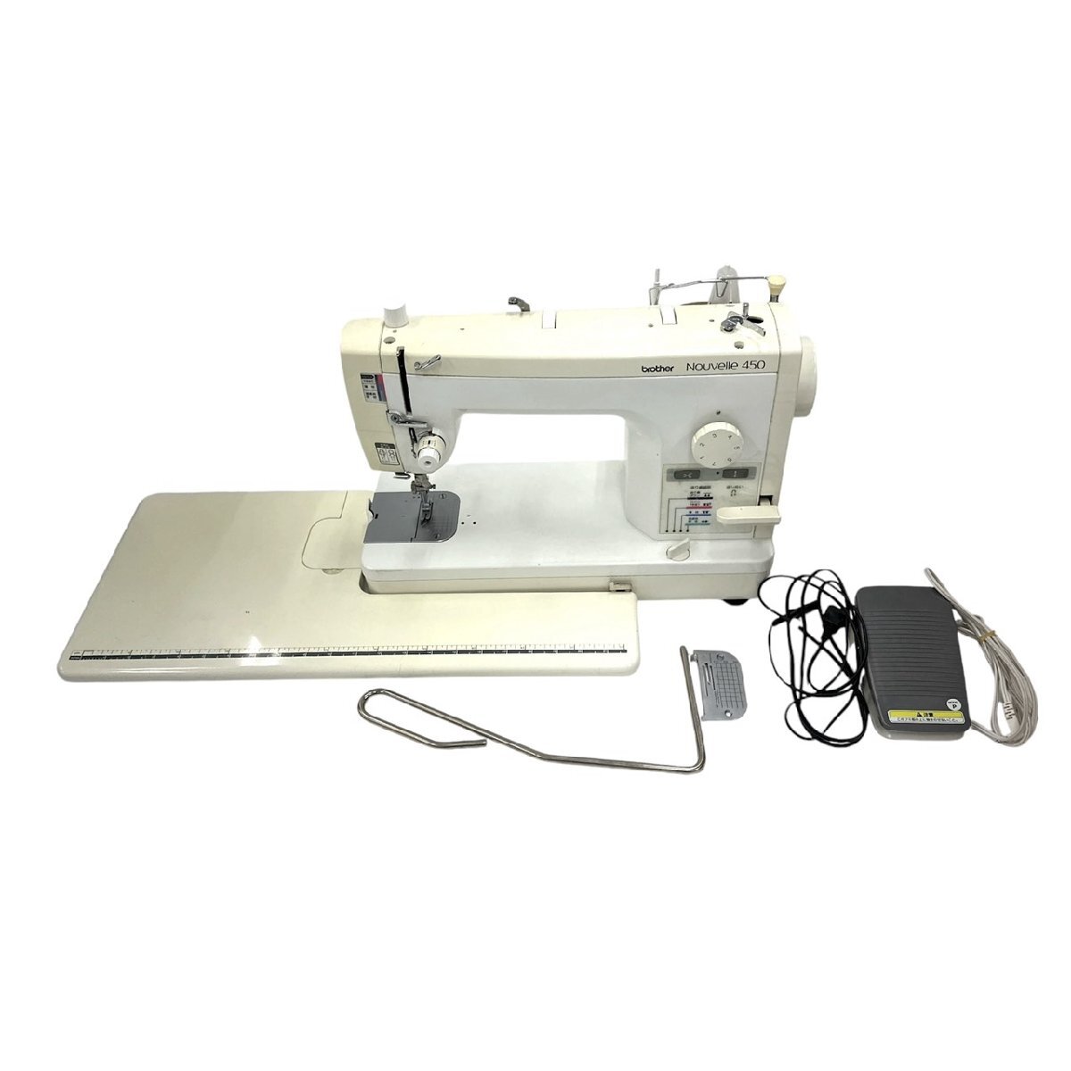 【傷や汚れあり】1円スタート Brother ブラザー Nouvelle ヌーヴェル450 ミシン フットペダル付き 裁縫 家庭用 ハンド ...