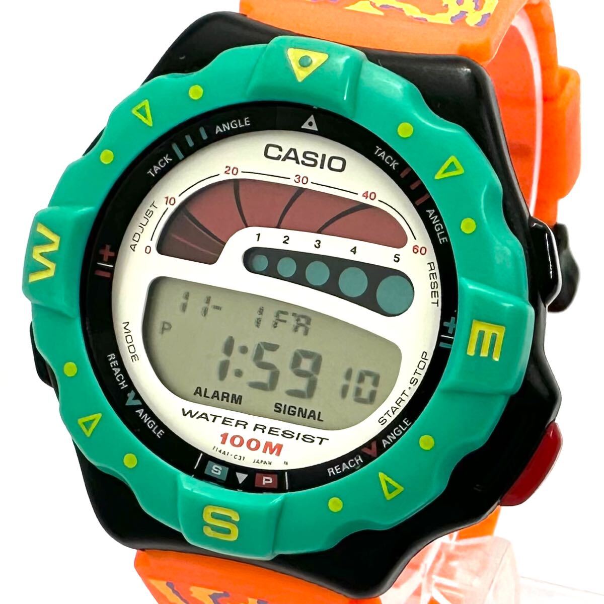 【やや傷や汚れあり】y668 稼働品 カシオ CASIO SUF-120 メンズ 腕時計 クォーツ デジタル ラバーベルトの落札情報詳細 ...