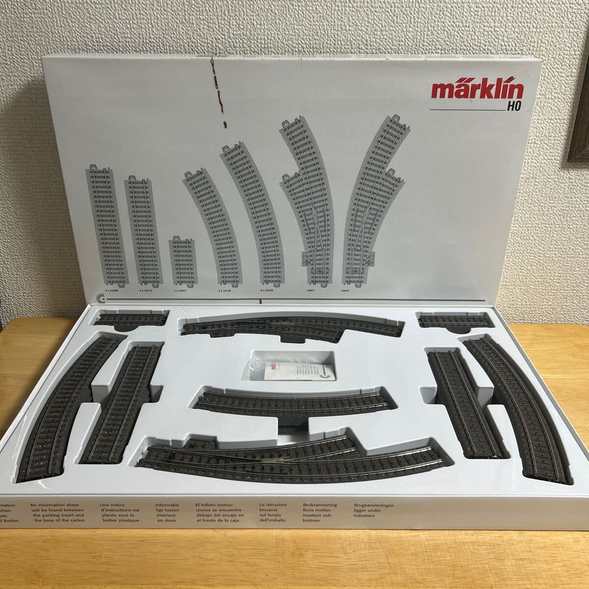 【やや傷や汚れあり】⑥ メルクリン 24904 C-Gleis-Erganzungspackung C4 HOゲージ 線路 レール 鉄道模型 ...