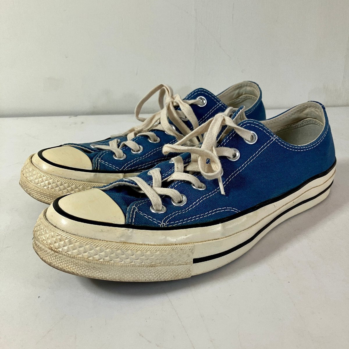 【やや傷や汚れあり】★CONVERSE ALL STAR コンバースオールスターChuck Taylor ct 70 ローカットスニーカー ブラック系 UK6 (24.5cm) メンズ 0 ...