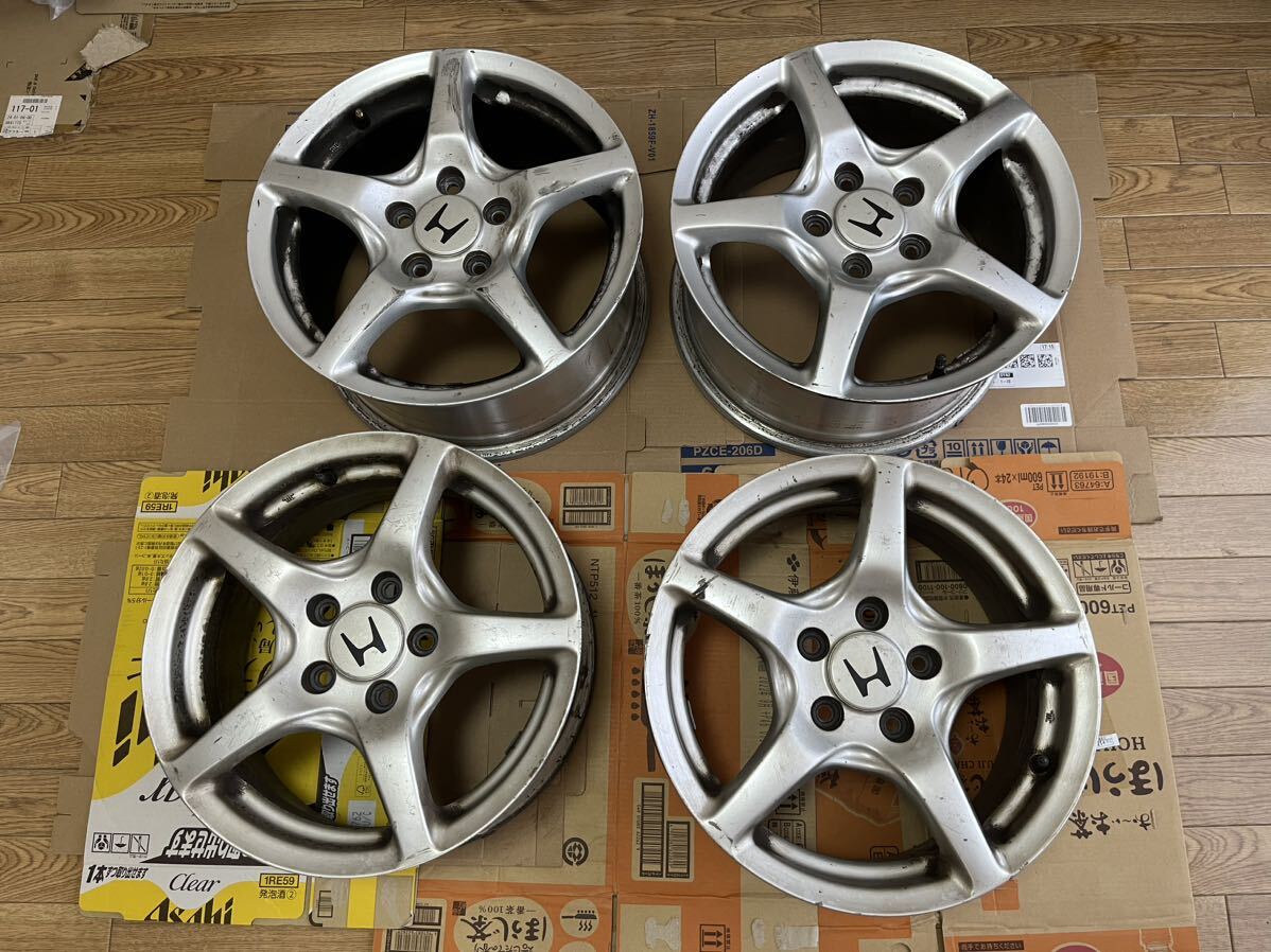 【全体的に状態が悪い】【引取限定・神奈川】 S2000 前期純正 16インチ ホイール フロント リア 4本セット 5H114.3 6.5J+55 7.5J+65 ホンダ AP1の落札情報詳細 ...