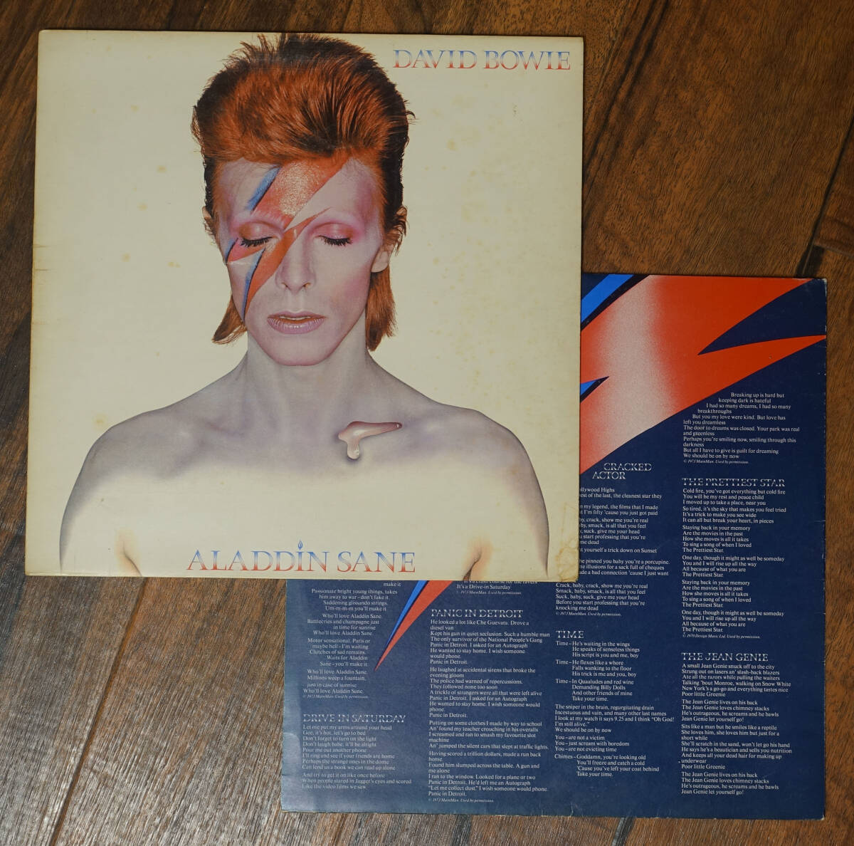 【やや傷や汚れあり】極美! UK Original 初回 RCA RS 1001 ALADDIN SANE / David Bowie 最初の MAT: 3T/3T 完品の落札情報詳細 ...
