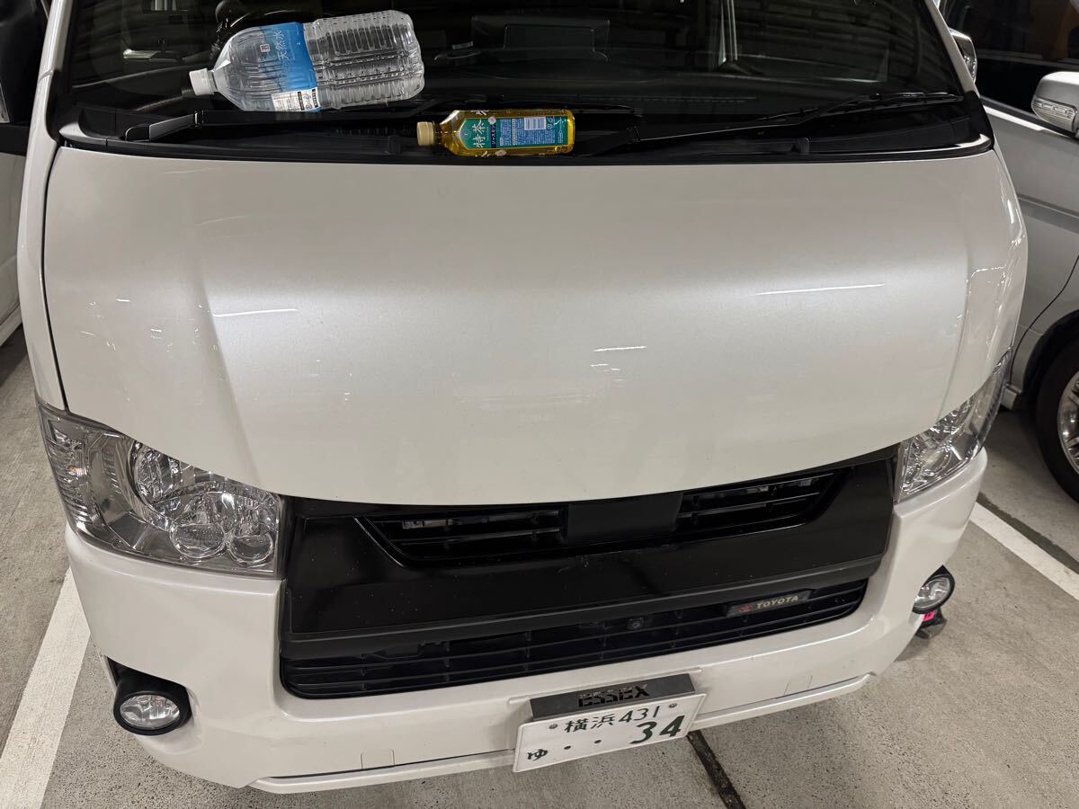 【目立った傷や汚れなし】塗装済＜070＞ M-Techno M.T.S.BERTEX CARBON エムテクノ エム・ティ・エス・バーテックス カーボンMTS 200系 ハイエース 標準ボディ ...