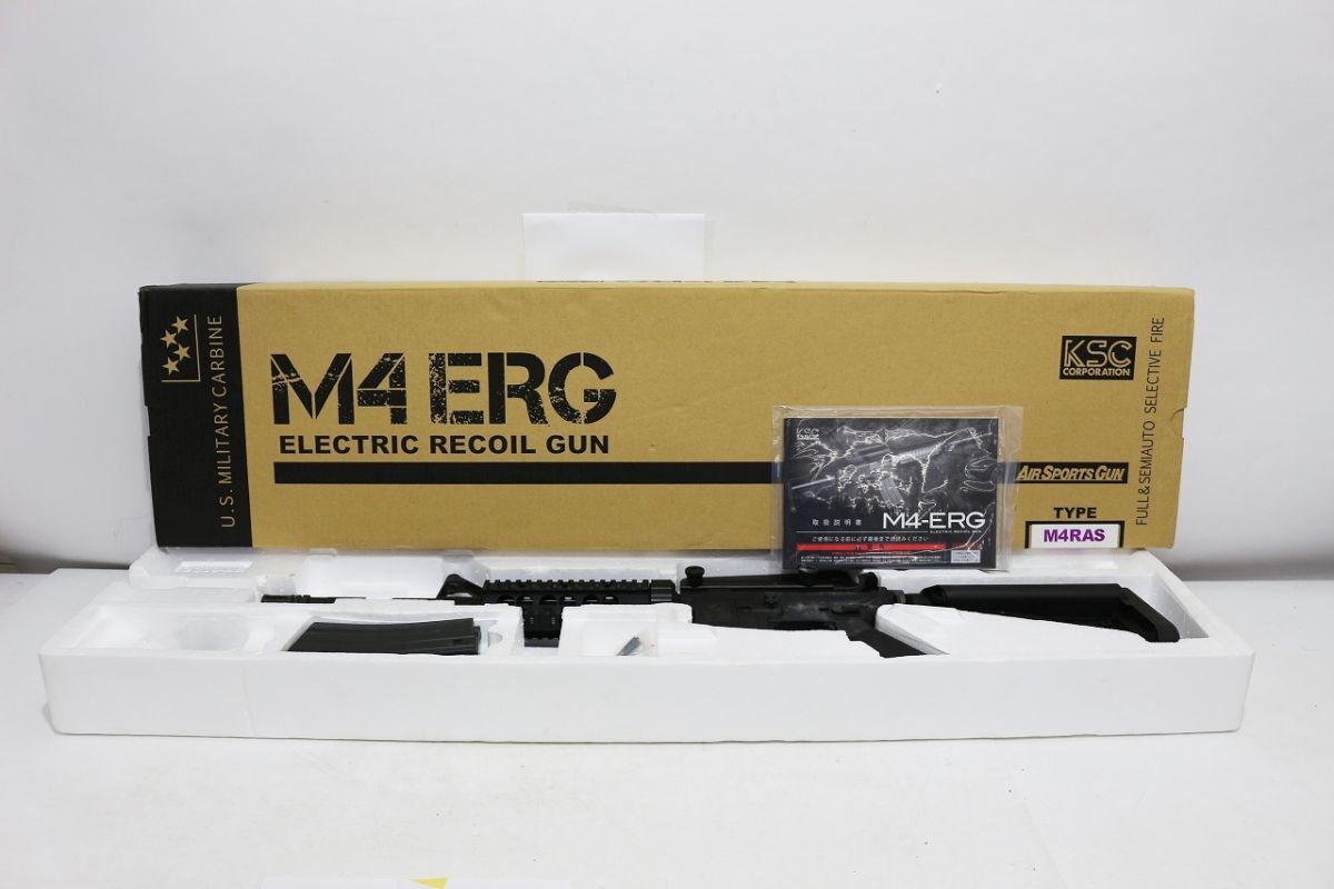 【傷や汚れあり】F457H 071 KSC 電動ブローバックガン M4-ERG 動作確認済 中古品の落札情報詳細 - Yahoo!オークション落札価格検索 オークフリー