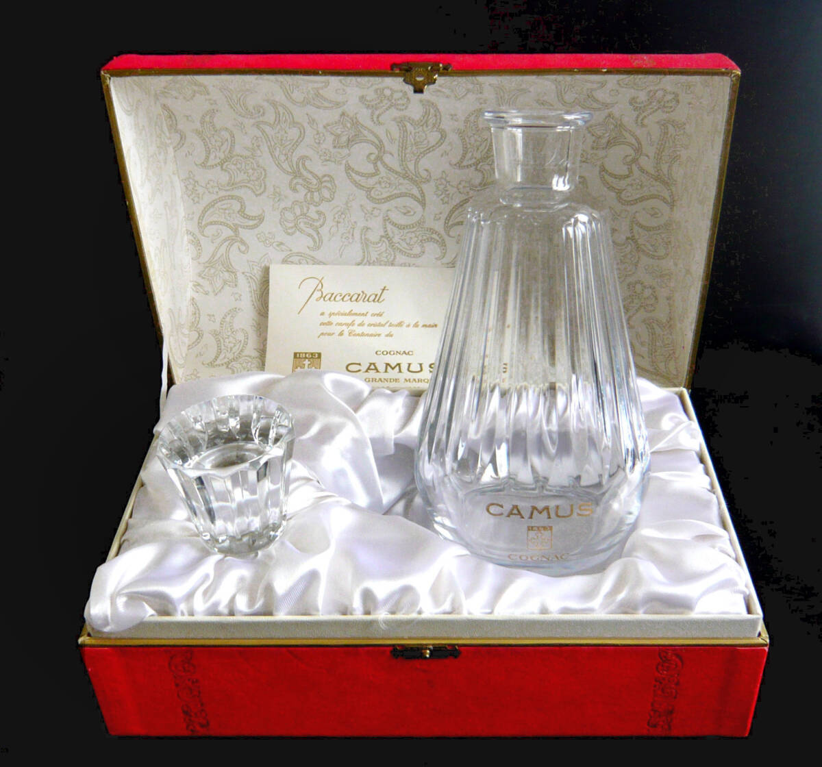【やや傷や汚れあり】空き瓶 Baccarat バカラ CAMUS COGNAC カミュ コニャック クリスタルデキャンタ【ケース有り】の落札情報詳細 - Yahoo!オークション落札価格検索 ...