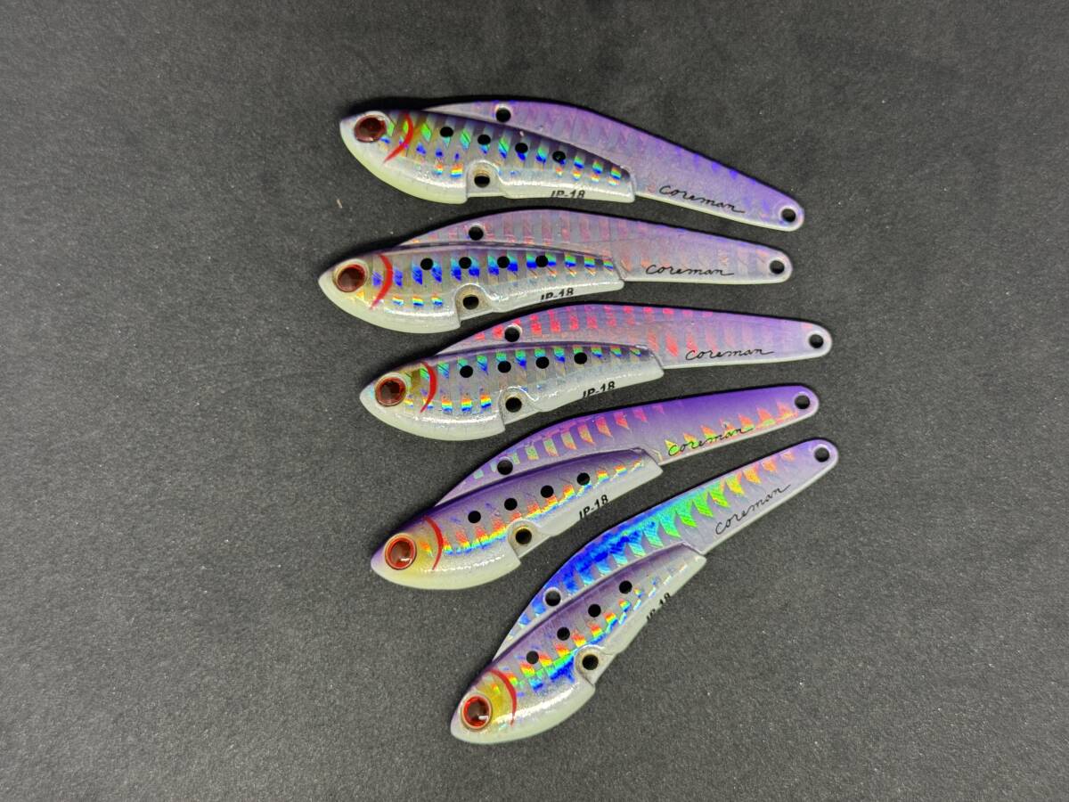 【目立った傷や汚れなし】IP18 コアマン COREMAN IP-18 アイアンプレート レアメタル バイブレーションルアー 013 イワシ ...