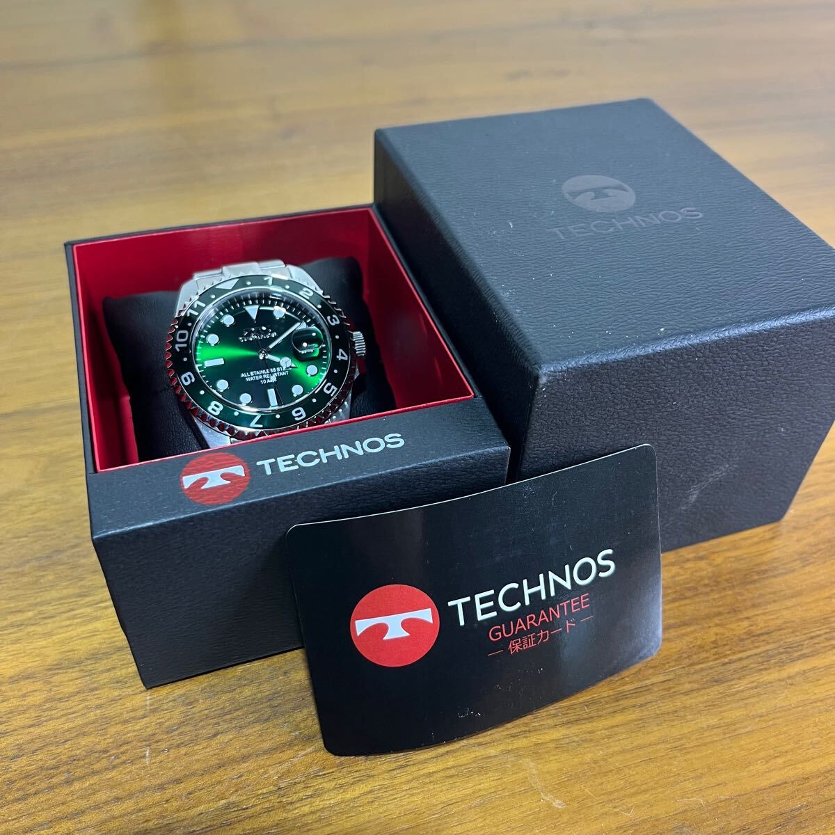 【目立った傷や汚れなし】TECHNOS テクノス 腕時計 グリーン文字盤 稼働の落札情報詳細 - Yahoo!オークション落札価格検索 オークフリー