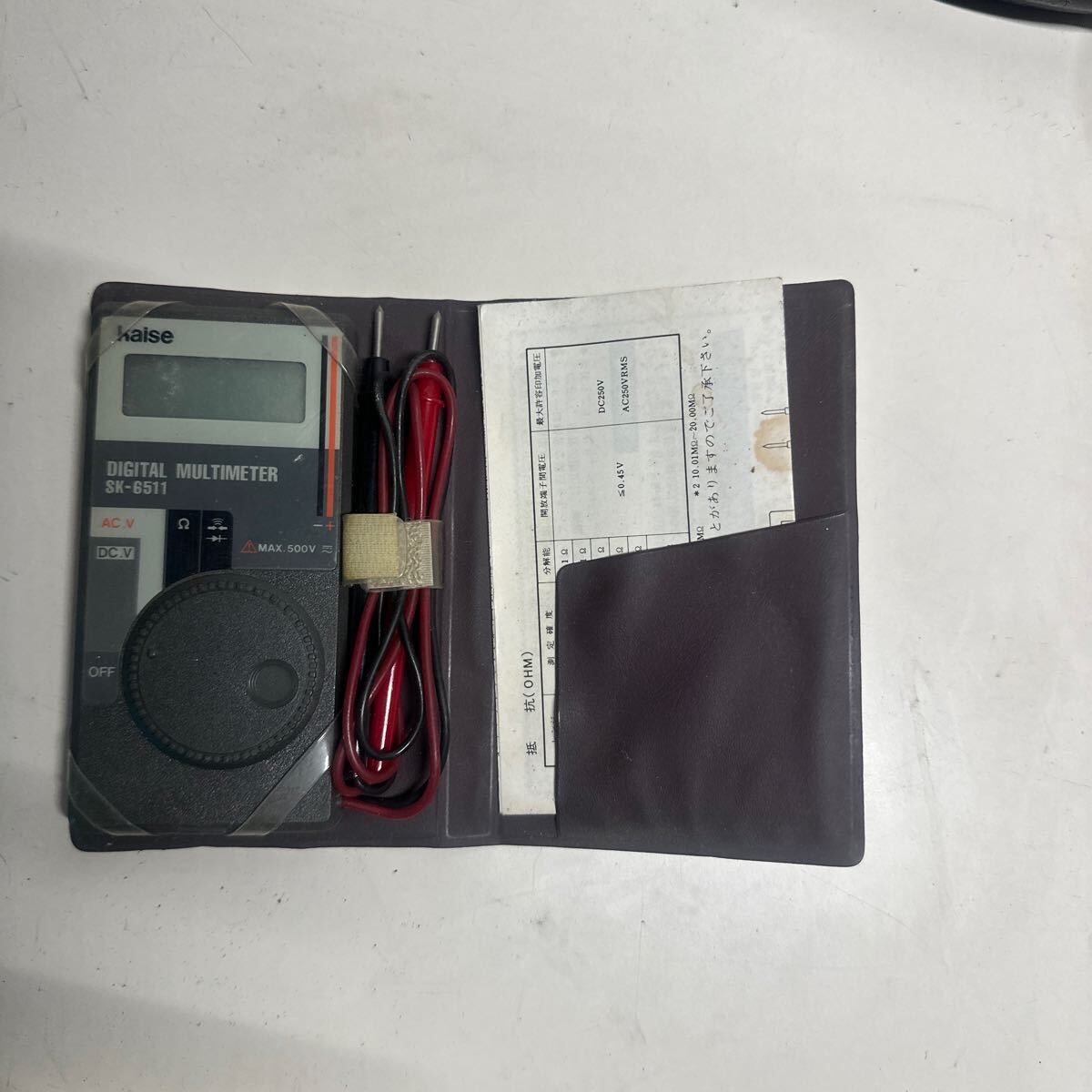【目立った傷や汚れなし】 動作OK！Kaise カイセ カード型 デジタルマルチメーター KT-25 テスターの落札情報詳細 - Yahoo!オークション落札価格検索 オークフリー