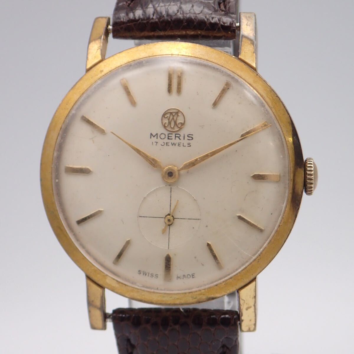 【傷や汚れあり】え10264/MOERIS モーリス/手巻き/メンズ腕時計/K18 GF/17石/スモセコ/文字盤 シルバーの落札情報詳細 - Yahoo!オークション落札価格検索 オークフリー