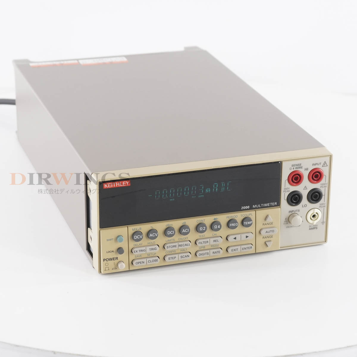 【やや傷や汚れあり】Keithley 2002 ケースレー デジタルマルチメーター 2002シリーズ 8.5桁 高性能 希少品の落札情報詳細 - Yahoo!オークション落札価格検索 オークフリー