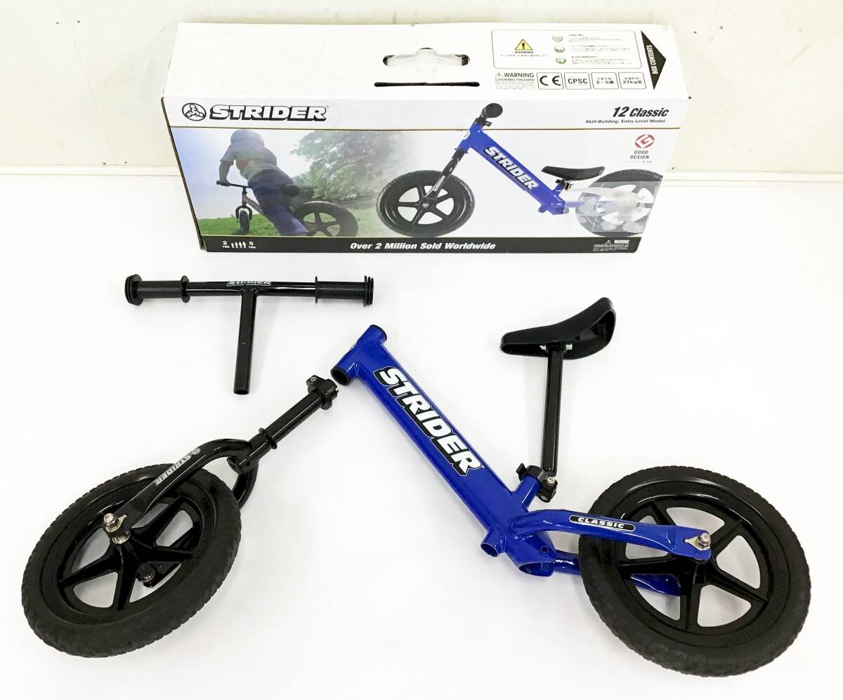 【傷や汚れあり】STRIDER 12 CLASSIC 青/ブルー 日本正規品 元箱 子供用 ペダルなし 自転車 バランス キック バイク ストライダー 12インチ キッズの落札情報詳細 ...