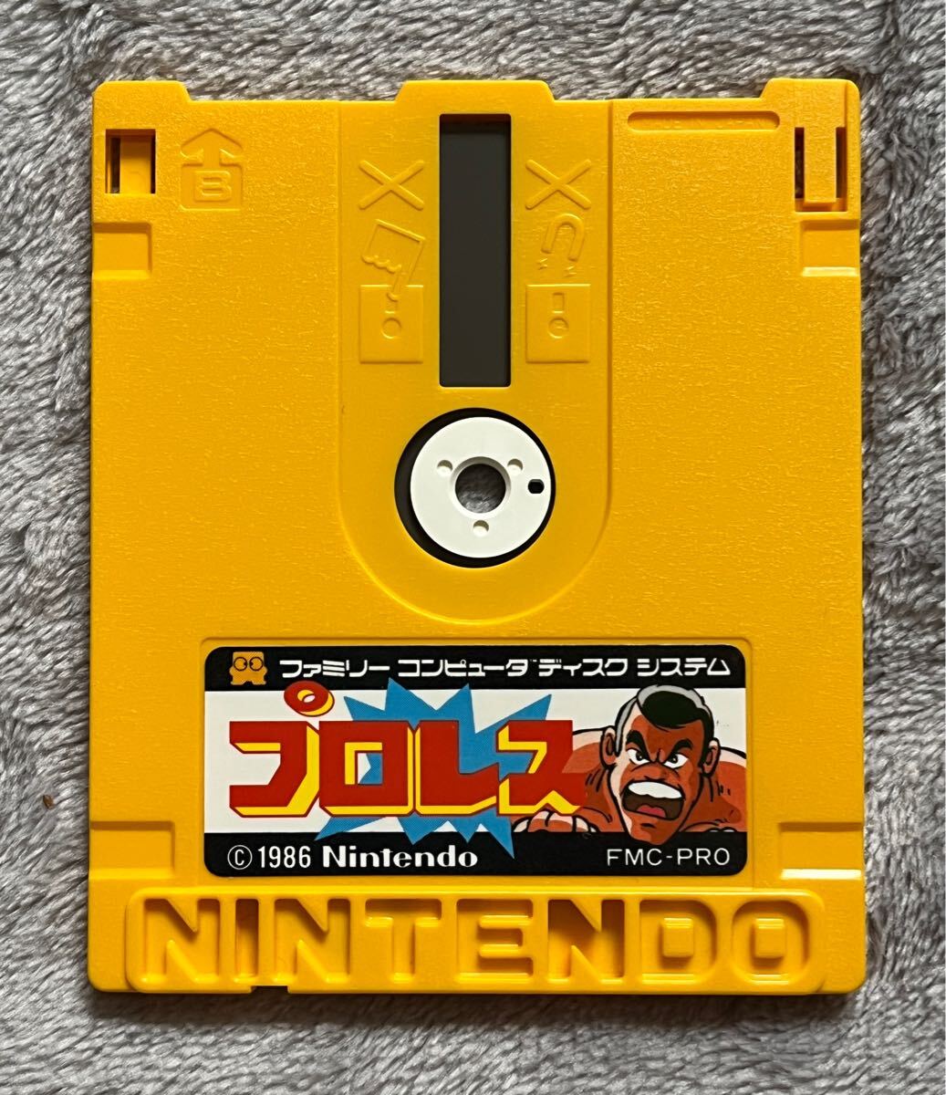 【傷や汚れあり】 FC ファミコン DISK SYSTEM ディスクシステム ディスクカード A ベースボール B プロレス 説明書 付 ...