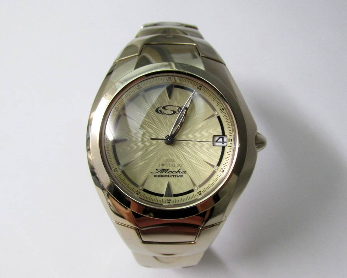 【やや傷や汚れあり】②GSX ジーエスエックス EVE コレクション 2003 I LOVE YOU SO 腕時計 自動巻★USED 稼動品 カレンダー付 裏スケルトン 紳士時計の落札情報詳細 ...