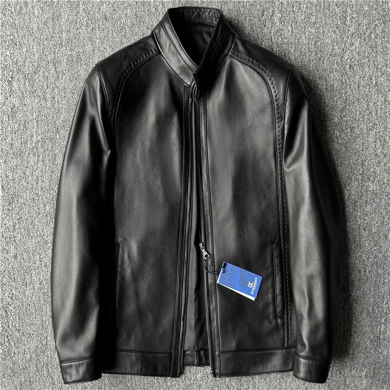 【未使用】至高の逸品 EU製 DCKMANY 新品 上質羊革 イタリアレザー ジャケット 本革 秋冬 メンズ 革ジャン ライダース ラム ブルゾン/黒C9948-XLの落札情報詳細 ...