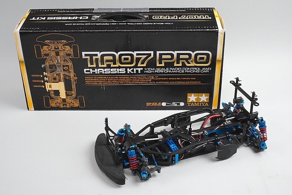 【やや傷や汚れあり】TAMIYA タミヤ 1/10 電動RC TA-07 PRO シャーシ / アルミパーツ / KO PROPO ...