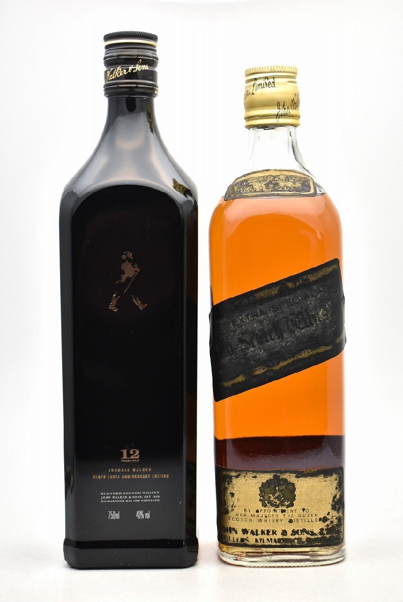 【未使用】竜酒3205 未開栓 Johnnie Walker ジョニーウォーカー ブラックラベル 2点 アニバーサリーエディション 12年 750ml スコッチ ウイスキーの落札情報詳細 ...
