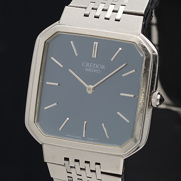 【やや傷や汚れあり】1円 稼動 良品 セイコー QZ 6020-5070 クレドール スクエア グレー文字盤 メンズ腕時計 0023100 3BKT MTMの落札情報詳細 - Yahoo ...