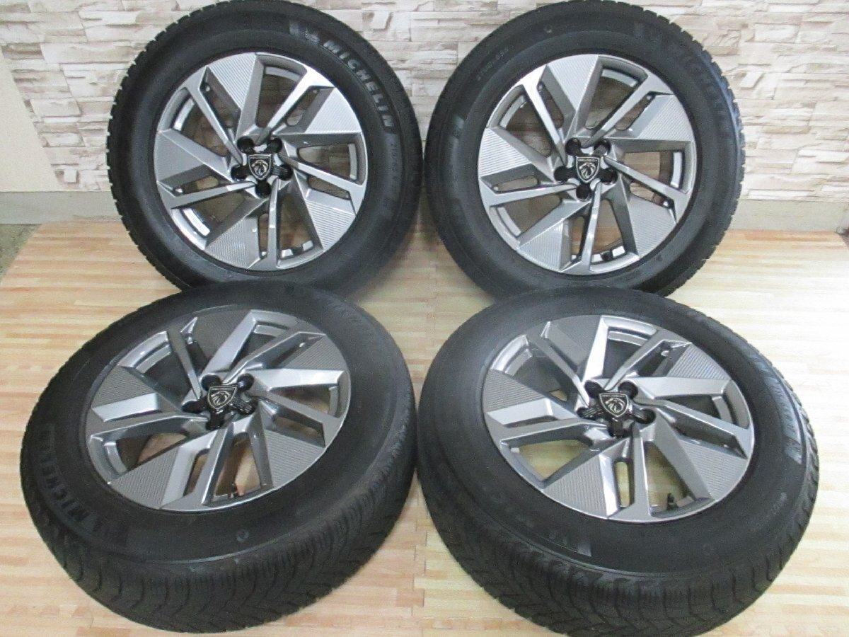 【目立った傷や汚れなし】即納 スタッドレス 美品 プジョー 純正 5H108 7J+42 深溝 2023年製 215/65R17 MICHELIN X-ICE SNOW 408 3008 ...