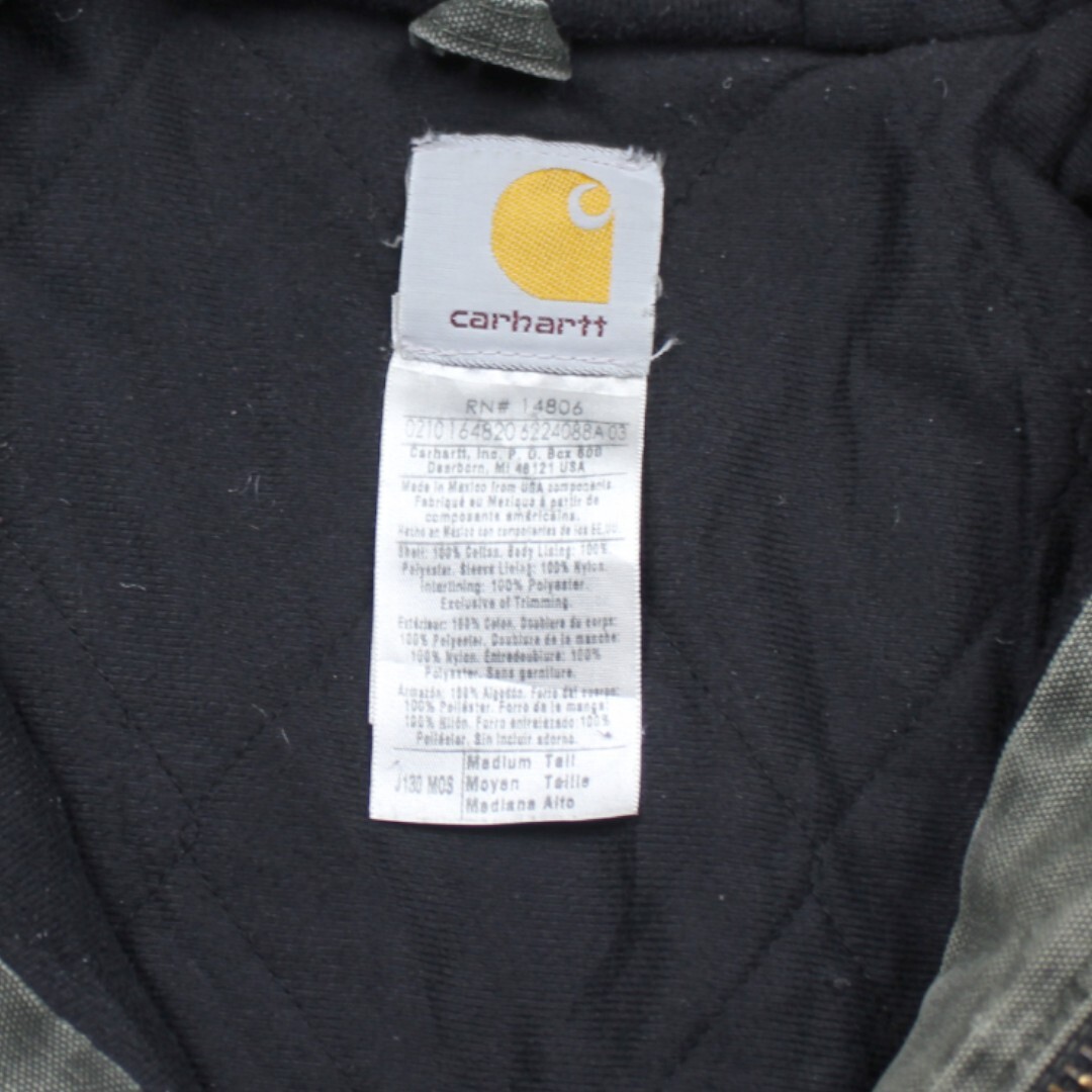 【やや傷や汚れあり】古着 MEXICO製 CARHARTT J130 ACTIVE JACKET MOS カーハート アクティブジャケット【Vintage】の落札情報詳細 - Yahoo ...