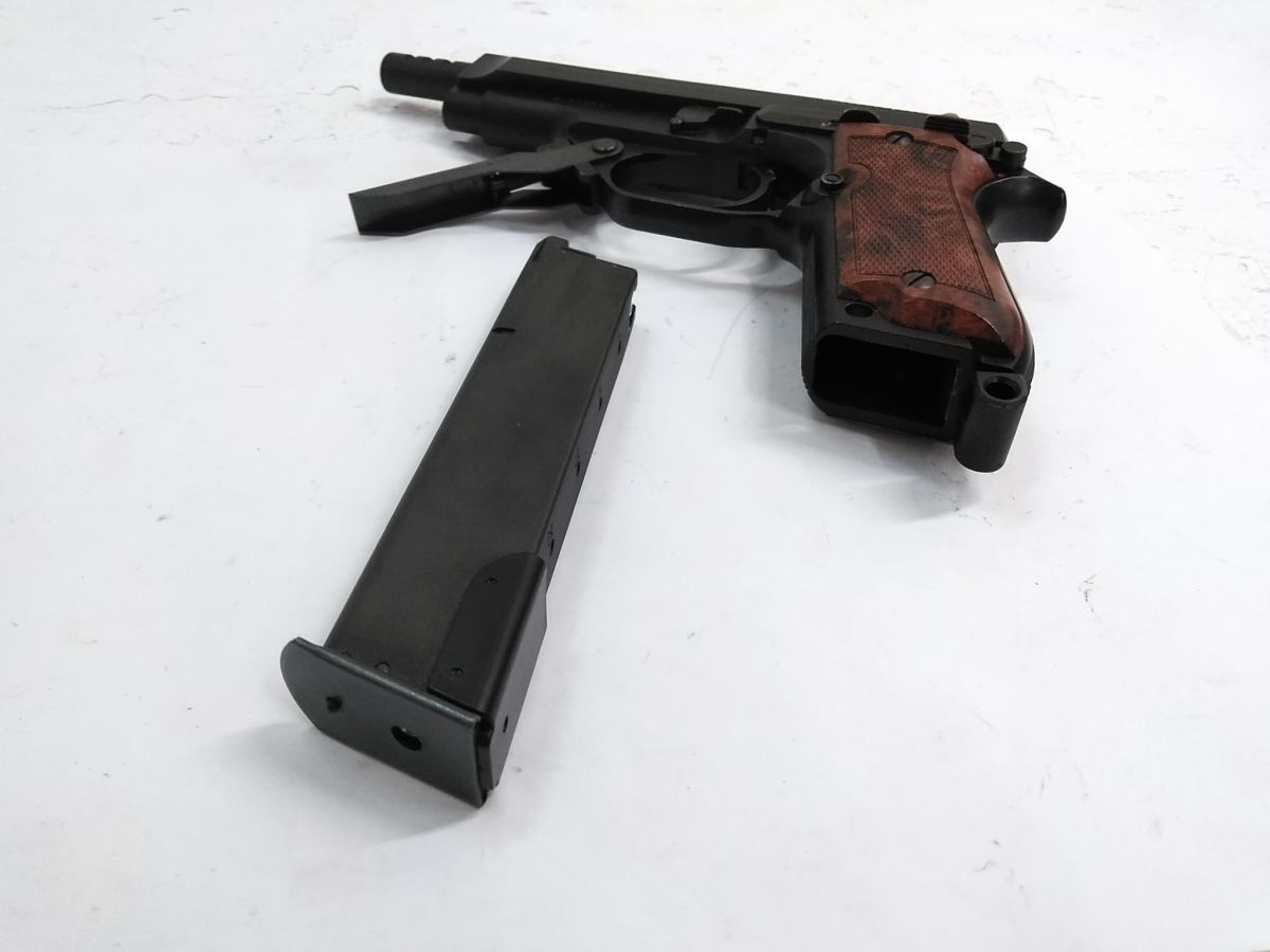 【やや傷や汚れあり】♪POLIZIA di STATO P.P-MOD.93 RAFFICA-Cal.9mm Parabellum ガスガン ...
