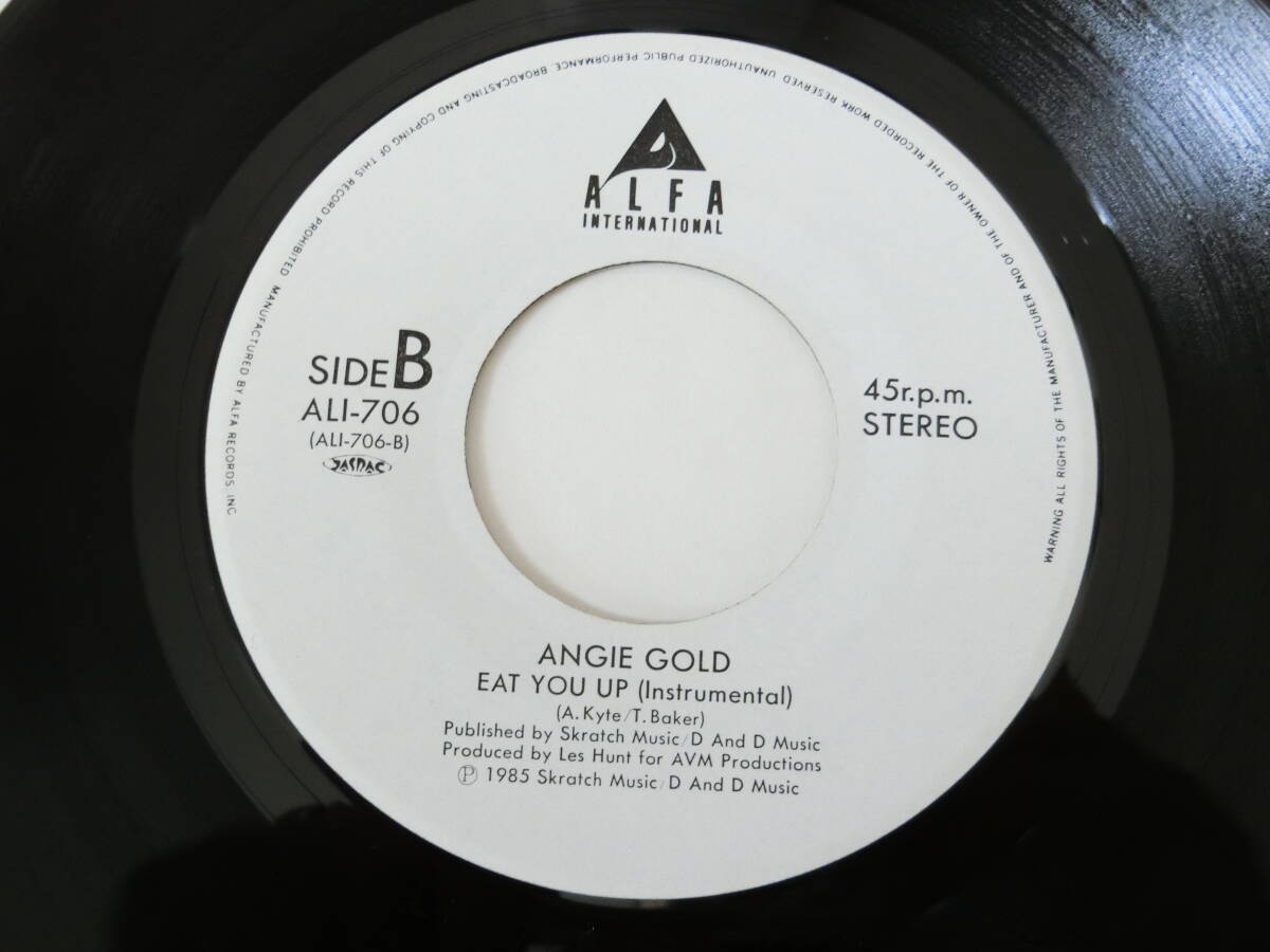 【目立った傷や汚れなし】Angie Gold とても綺麗 Eat You Up 12inch盤その他にもプロモーション盤 レア盤 人気レコード ...