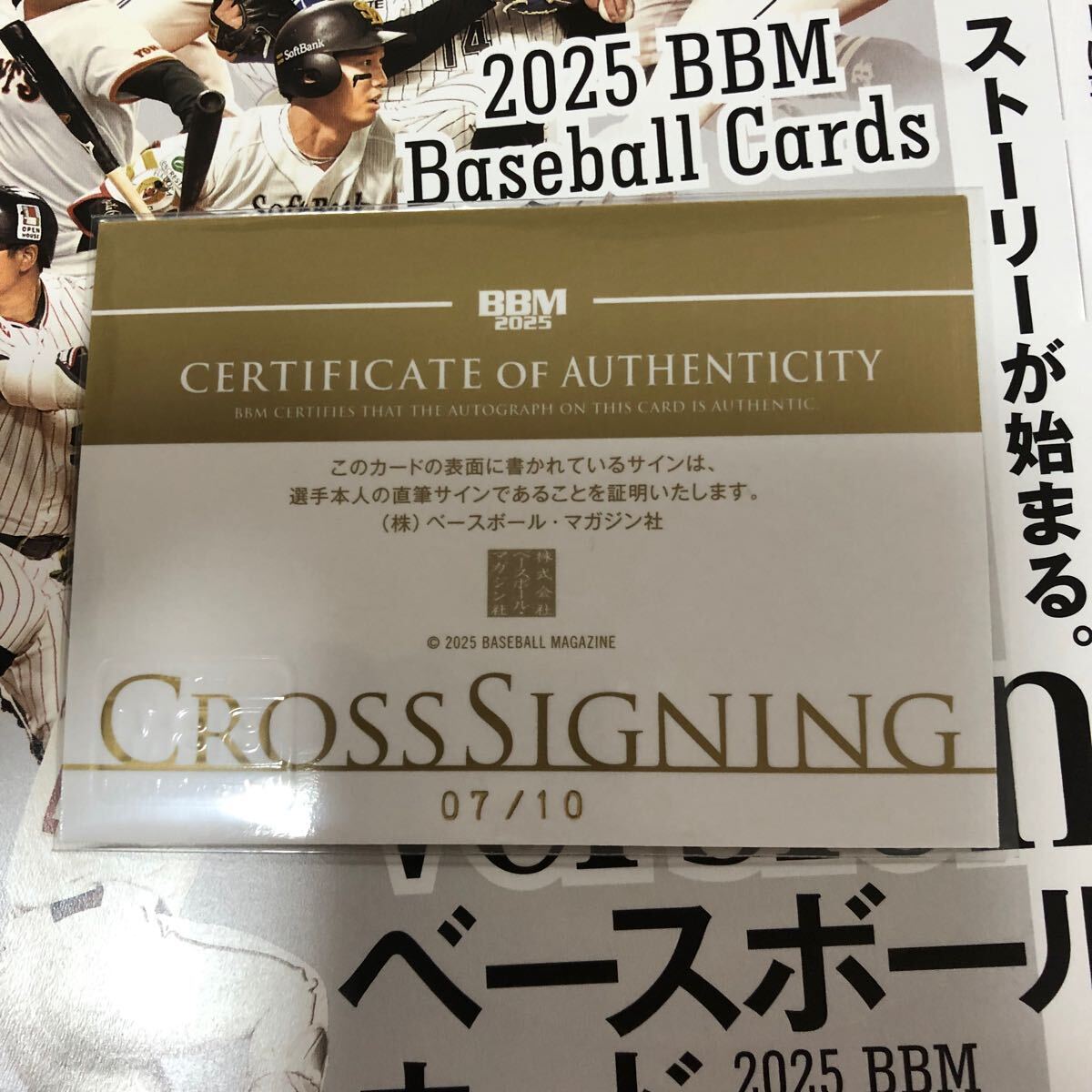 【未使用】BBM 2025 1st 10枚 限定 直筆 サイン CROSS SIGNING 阪神タイガース 井上広大の落札情報詳細 - Yahoo!オークション落札価格検索 オークフリー