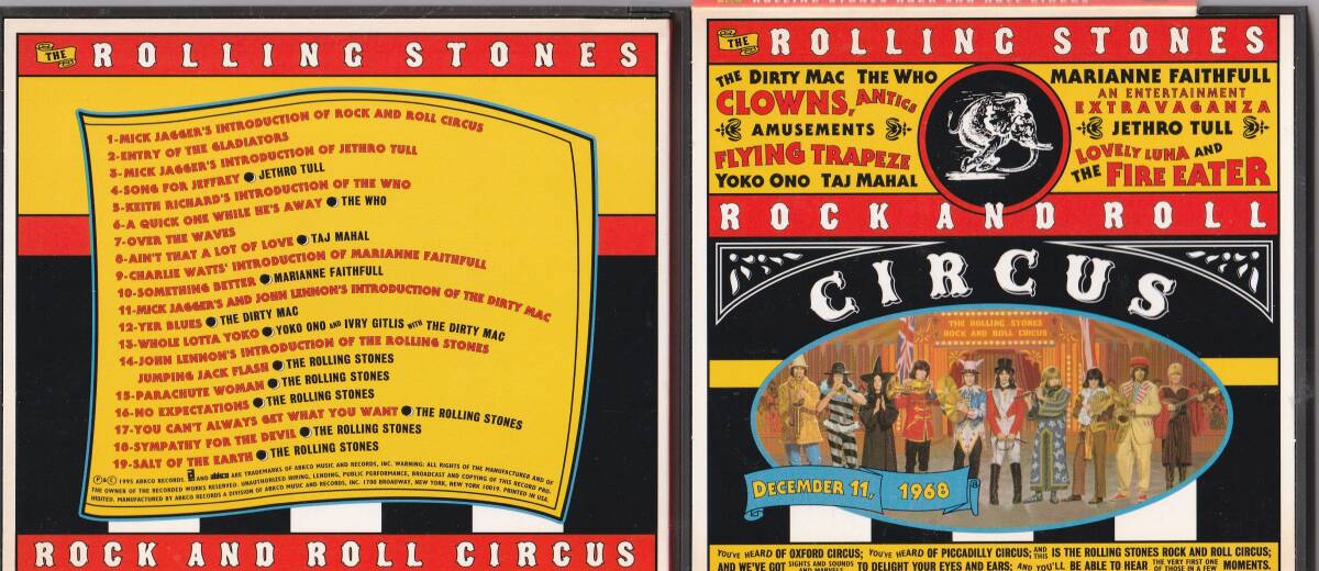 【やや傷や汚れあり】ザ・ローリングストーンズ【タイトル】ROCK'N'ROLL CIRCUS インポート 中古CDの落札情報詳細 - Yahoo!オークション落札価格検索 オークフリー