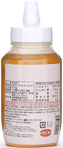 【未使用】日新蜂蜜 純粋アルゼンチン&カナダ産はちみつ 720gの落札情報詳細 - Yahoo!オークション落札価格検索 オークフリー