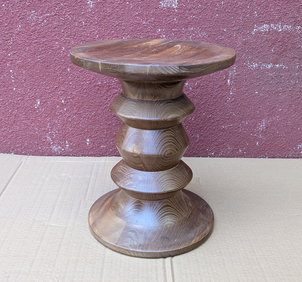 【未使用】チャールズ＆レイ イームズ ウッドスツール Eames チェア 椅子 オットマン 木製 ウッド オブジェ ソファ ESU イス スツール [TypeB] B002の落札情報詳細 ...