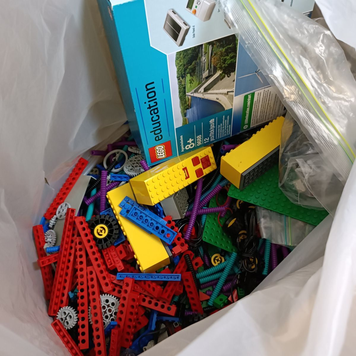 【傷や汚れあり】伝859【140】1円～ LEGO レゴ エデュケーション 他 ブロック パーツ タイヤ 歯車 ペグ ブッシュ など ジャンク品 約9kg 大量まとめセットの落札情報詳細 ...