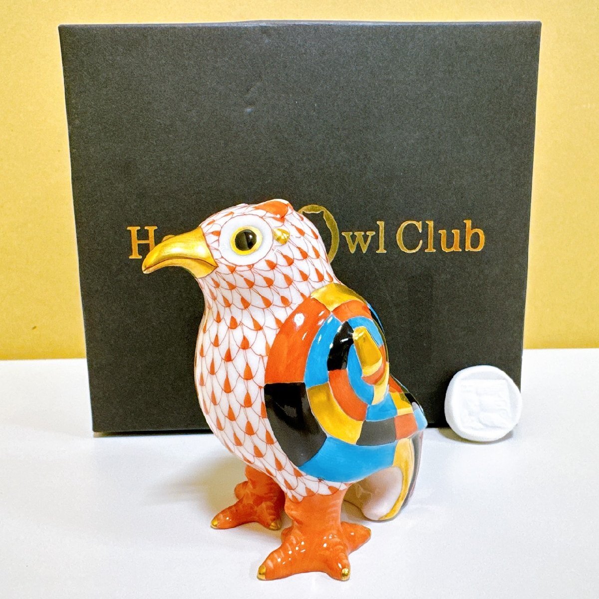 【やや傷や汚れあり】【KGA898】Herend Owl Club ふくろう アンティーク コレクション 置物 陶芸品 西洋陶器 インテリア HEREND カラフル 工芸品 箱付きの落札情報 ...