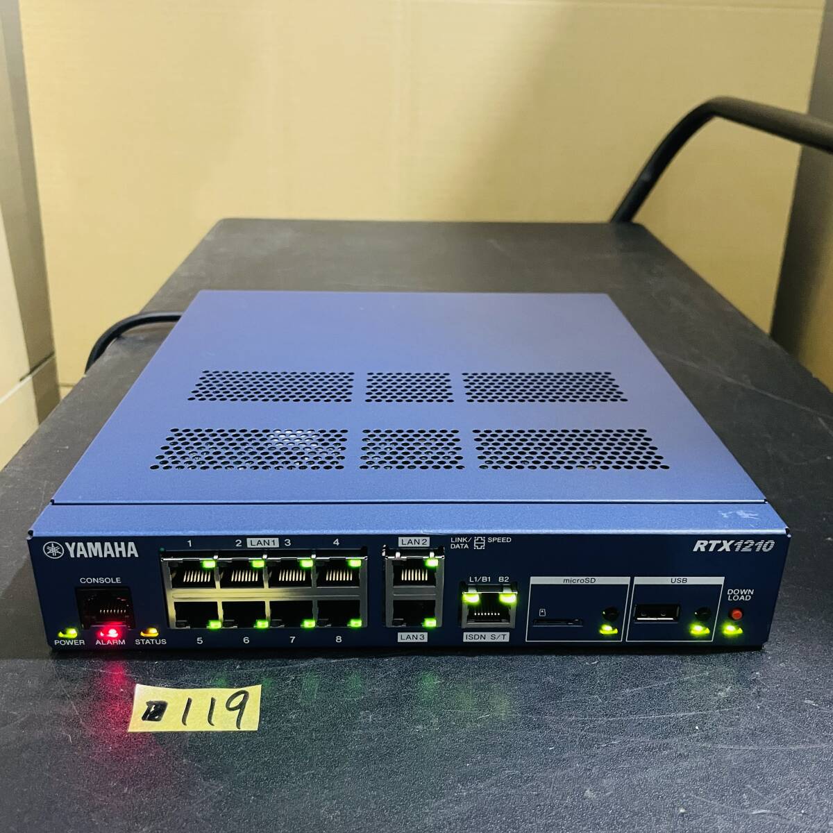 【傷や汚れあり】(ヤ) 119【通電OK】YAMAHA RTX1210 ギガアクセス VPN ルーター 端末管理 LANマップ ダッシュボード ...